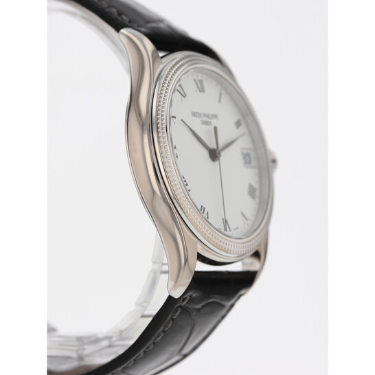 Patek Philippe Pre-owned Patek Philippe Calatrava Automatic White Dial ...