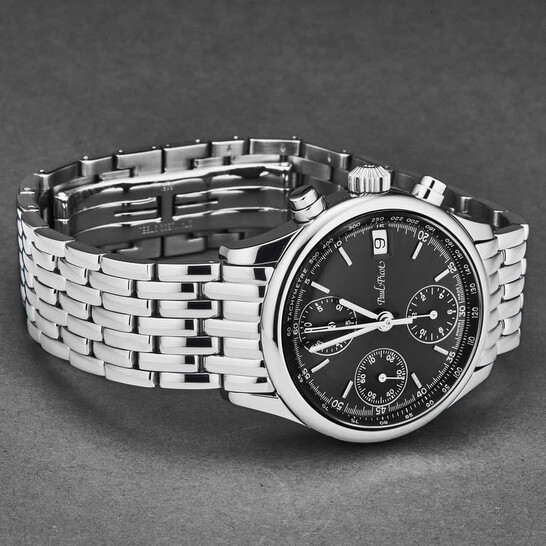 Paul Picot Pre-owned Paul Picot Telemark Chronograph Black Dial Men's ...