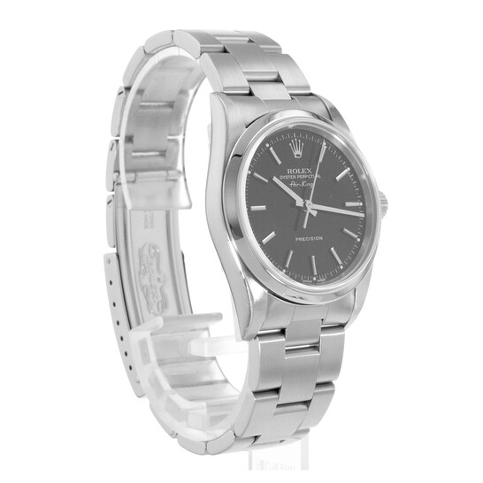 Rolex Pre-owned Rolex Air King Automatic Chronometer Black Dial Men's ...