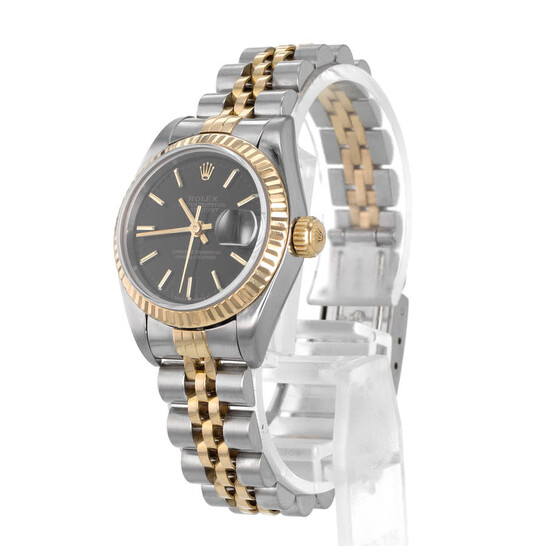 Rolex Pre-owned Rolex Datejust 26 Automatic Chronometer Black Dial ...