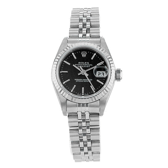 Rolex Pre-owned Rolex Datejust 26 Automatic Chronometer Black Dial Men ...