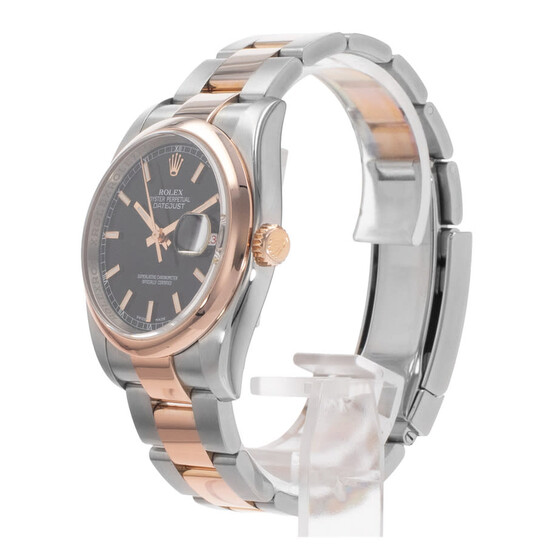 Rolex Pre-owned Rolex Datejust 36 Automatic Chronometer Black Dial Men's Watch 116201 BKSO - Pre ...