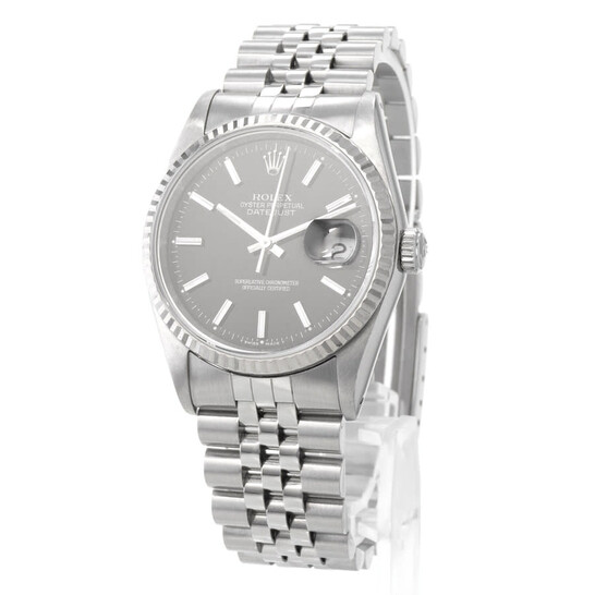 Rolex Pre-owned Rolex Datejust 36 Automatic Chronometer Black Dial Men ...