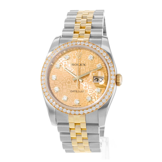 Rolex Pre-owned Rolex Datejust 36 Automatic Chronometer Diamond Men's ...