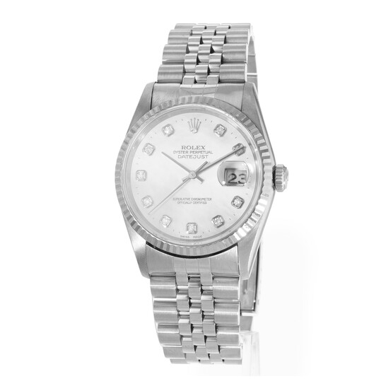 Rolex Pre-owned Rolex Datejust 36 Automatic Chronometer Diamond Men's Watch 16234 MDJ - Pre ...