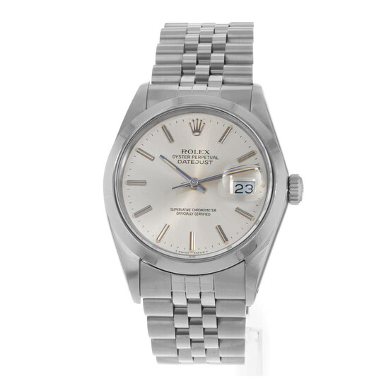 Rolex Pre-owned Rolex Datejust 36 Automatic Chronometer Silver Dial Men's Watch 16000 SSO - Pre ...
