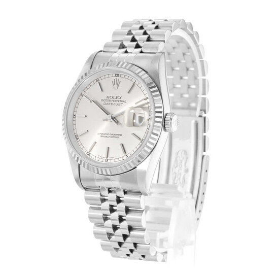 Rolex Pre-owned Rolex Datejust 36 Automatic Chronometer Silver Dial Men's Watch 16234 SSJ - Pre ...