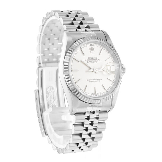 Rolex Pre-owned Rolex Datejust 36 Automatic Chronometer Silver Dial Men's Watch 16234 SSJ - Pre ...
