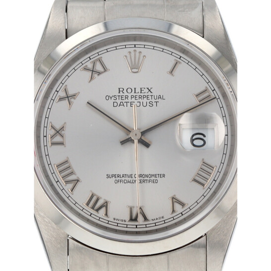 Rolex Pre-owned Rolex Datejust 36 Automatic Chronometer Silver Dial ...