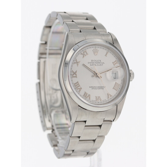 Rolex Pre-owned Rolex Datejust 36 Automatic Chronometer Silver Dial ...