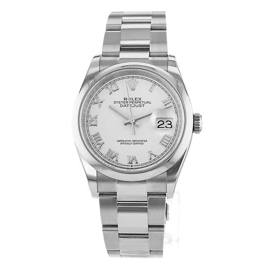 Rolex Pre-owned Rolex Datejust 36 Automatic Chronometer White Dial Men's Watch 126200 WRO - Pre ...