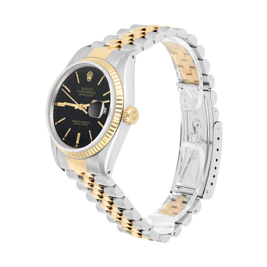 Rolex Pre-owned Rolex Datejust Automatic Black Dial Unisex Watch 16013 ...