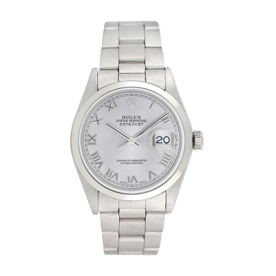 Rolex Pre-owned Rolex Datejust Automatic Chronometer Silver Dial Men's ...