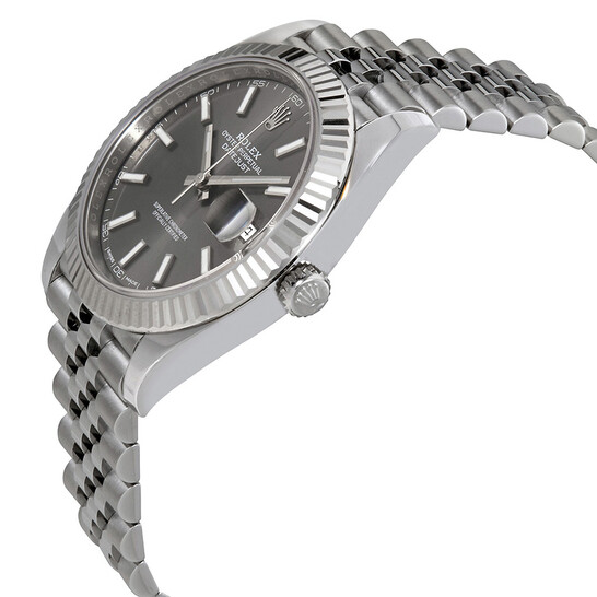Rolex Pre-owned Rolex Datejust Dark Rhodium Dial Men's Watch 126334RSJ ...