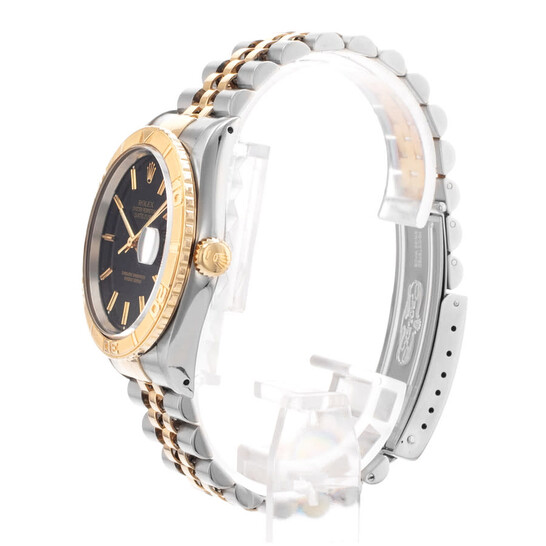 Rolex Pre-owned Rolex Datejust Turn-O-Graph Automatic Chronometer Black ...