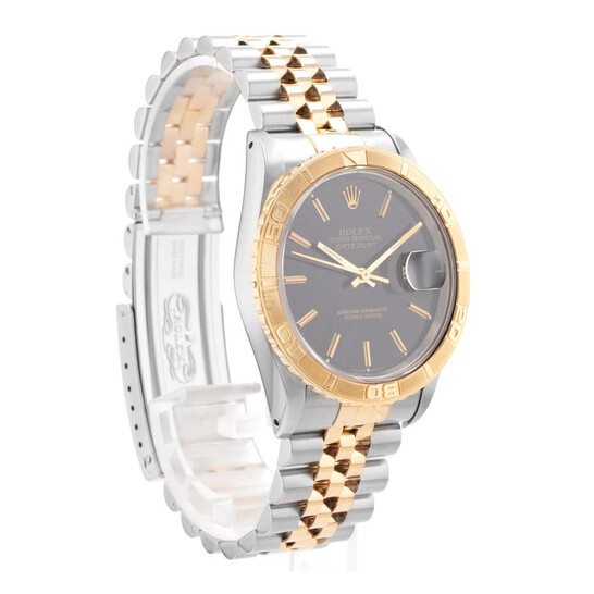 Rolex Pre-owned Rolex Datejust Turn-O-Graph Automatic Chronometer Black ...