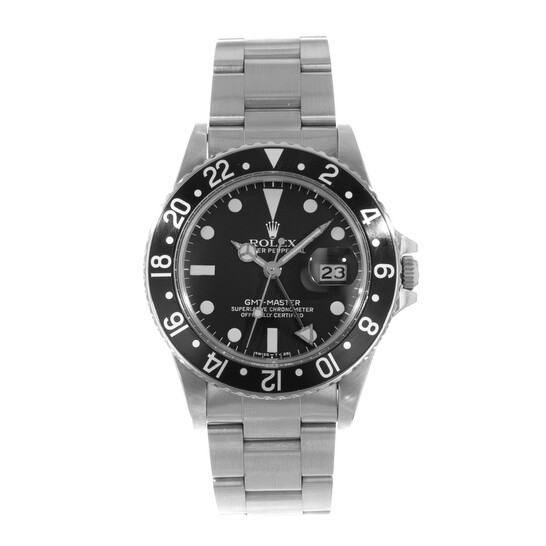 Rolex Pre-owned Rolex GMT-Master GMT Automatic Chronometer Black Dial ...