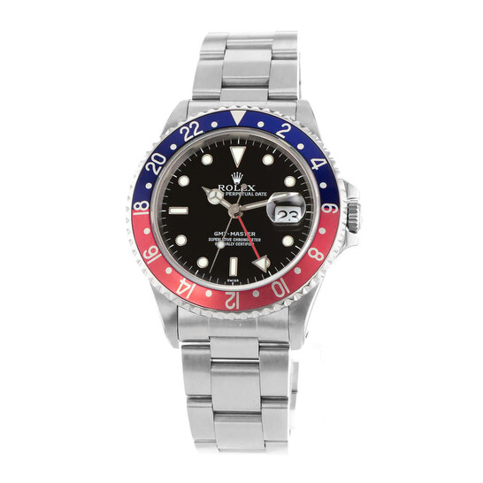 Rolex Pre-owned Rolex Gmt-Master Ii GMT Automatic Black Dial Men's ...