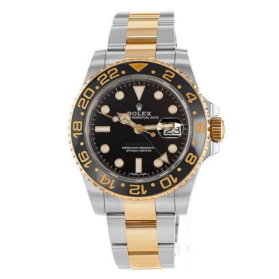 Rolex Pre-owned Rolex GMT-Master II GMT Automatic Chronometer Black ...