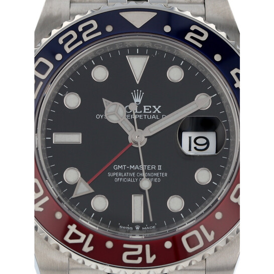 Rolex Pre-owned Rolex GMT-Master II GMT Automatic Chronometer Black ...