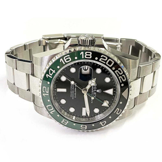 Rolex Pre-owned Rolex GMT-Master II GMT Automatic Chronometer Black ...