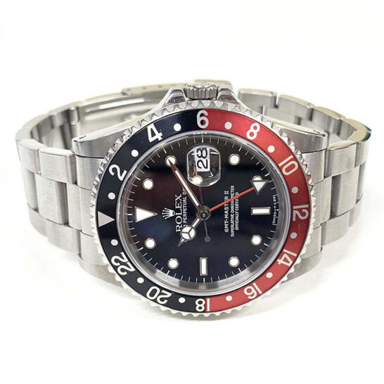 Rolex Pre-owned Rolex GMT-Master II GMT Automatic Chronometer Black ...