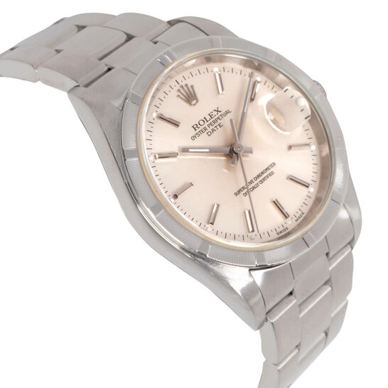Rolex Pre-owned Rolex Oyster Perpetual Automatic Chronometer Silver ...