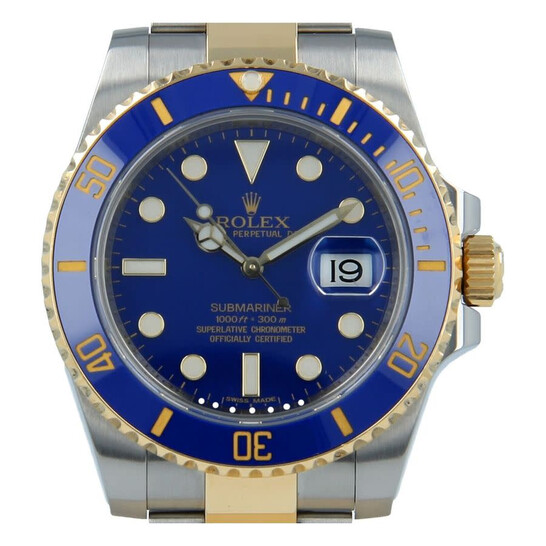 Rolex Pre-owned Rolex Submariner Automatic Blue Dial Men's Watch ...