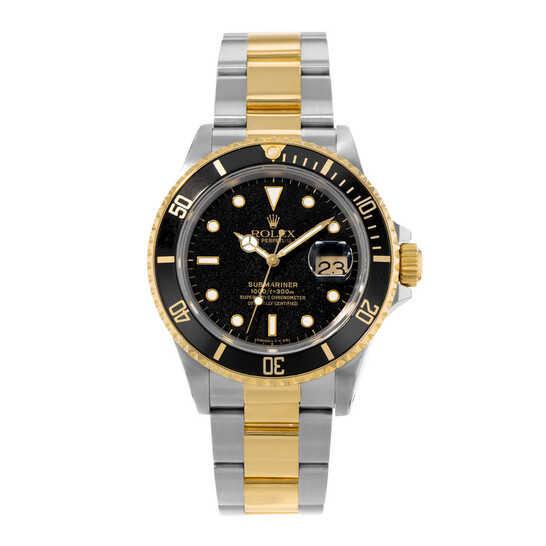 Rolex Pre-owned Rolex Submariner Date Automatic Chronometer Black Dial ...