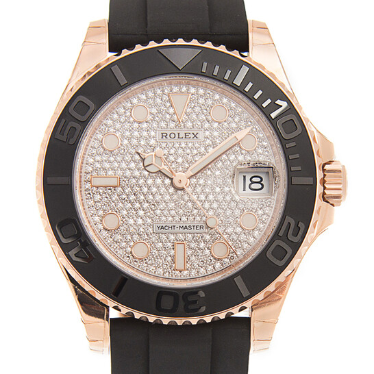 Rolex Pre-owned Rolex Yacht-Master Diamond Set Dial Unisex Watch 268655 ...