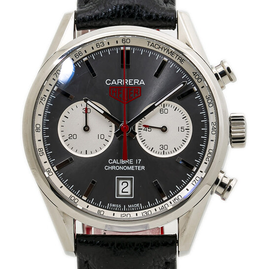 Tag Heuer Pre-owned Tag Heuer Carrera Chronograph Automatic Grey Dial ...
