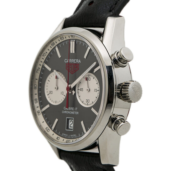 Tag Heuer Pre-owned Tag Heuer Carrera Chronograph Automatic Grey Dial ...