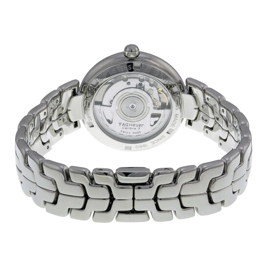 Tag Heuer Pre-owned Tag Heuer Link Diamond Silver guilloche Dial Ladies ...