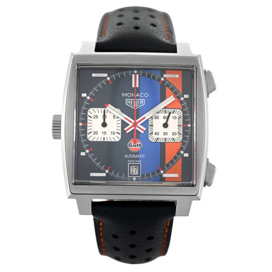 Tag Heuer Pre-owned Tag Heuer Monaco Gulf 2018 Chronograph Navy, Blue ...