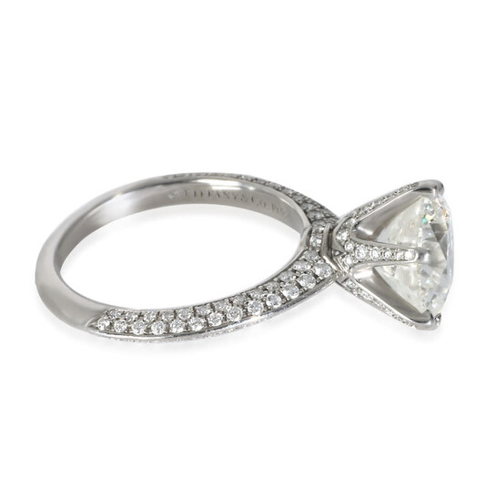 Tiffany & Co. Pre-Owned Tiffany & Co. 2.94 ct Diamond Pave Solitaire ...