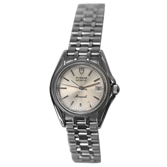 Tudor Pre-owned Tudor Monarch Quartz Silver Dial Ladies Watch 15830 ...
