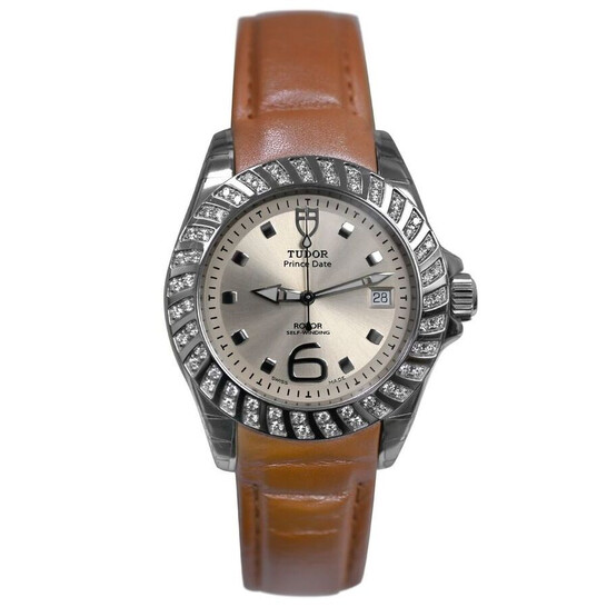 Tudor Pre-owned Tudor Prince Date Automatic Diamond Ladies Watch 79430P ...