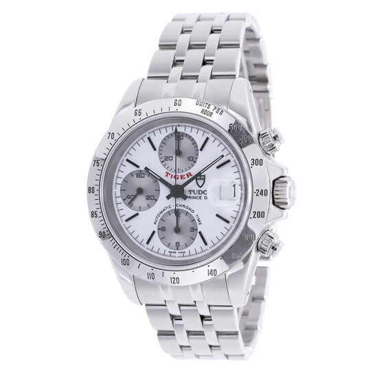 Tudor Pre-owned Tudor Tiger Prince Automatic White Dial Men's Watch ...