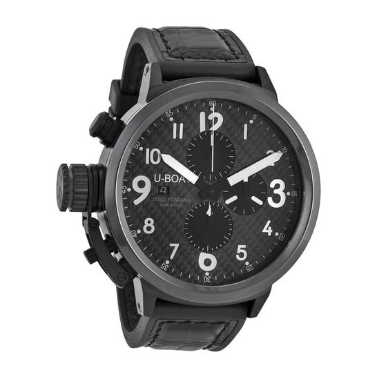 U-Boat Pre-owned U Boat Flightdeck Chronograph Automatic Carbon Fiber ...