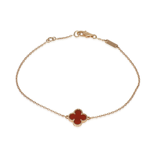 Van Cleef & Arpels Pre-Owned Van Cleef & Arpels Rose Gold Carnelian ...