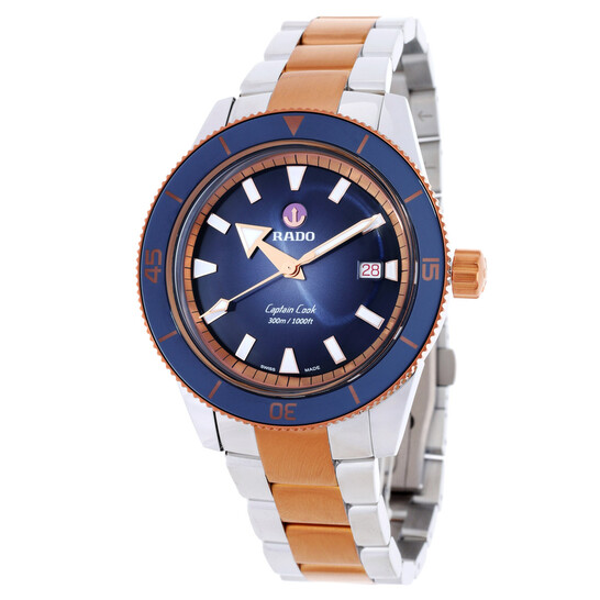 Rado Captain Cook Automatic Blue Dial Men's Watch R32137203 - Watches ...