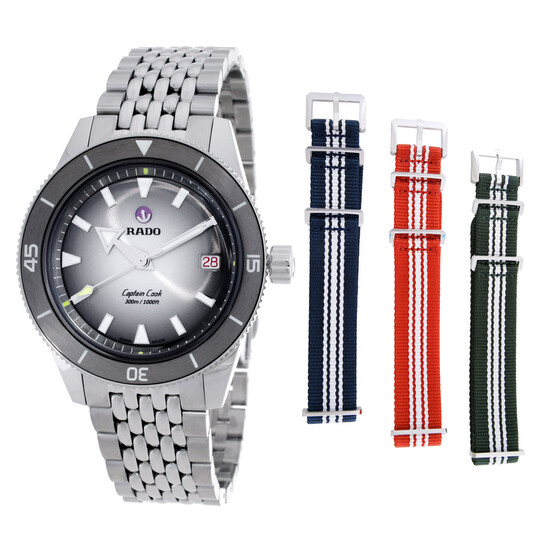 Rado Captain Cook X Tennis Automatic Grey Dial Men's Watch R32222108 ...