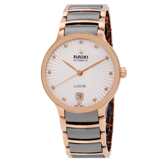 Rado Centrix Automatic Diamond Silver Dial Ladies Watch R30037742 ...