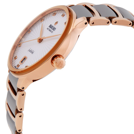 Rado Centrix Automatic Diamond Silver Dial Ladies Watch R30037742 ...