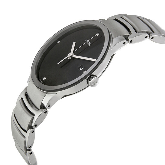 Rado Centrix Jubile Black Diamond Dial Men's Watch R30927713 ...