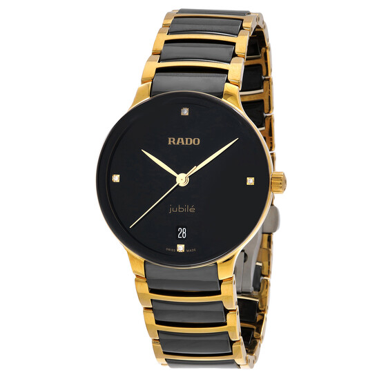 Rado Centrix Quartz Diamond Black Dial Ladies Watch R30039712 - Watches ...
