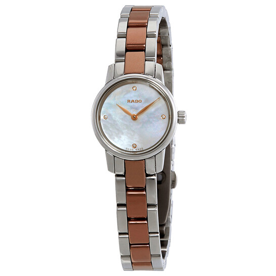 Rado Coupole Classic Diamond White Mother of Pearl Dial Ladies Watch ...