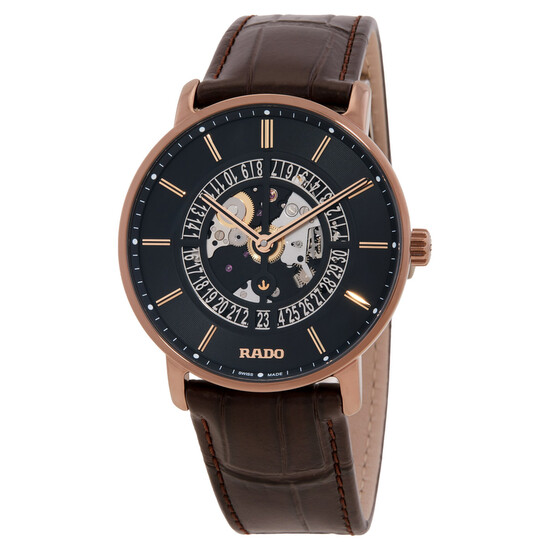 Rado DiaMaster Thinline Automatic Black Dial Men's Watch R14068186 ...