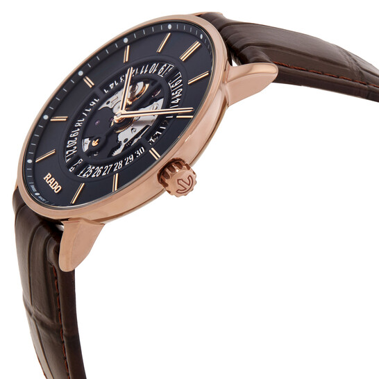 Rado DiaMaster Thinline Automatic Black Dial Men's Watch R14068186 ...
