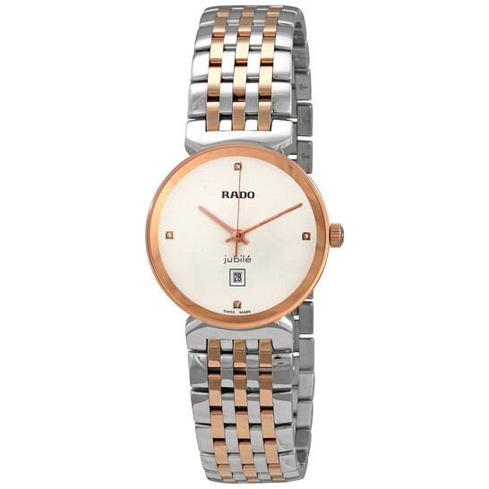 Rado Florence Quartz Diamond White Dial Ladies Watch R48913723 ...